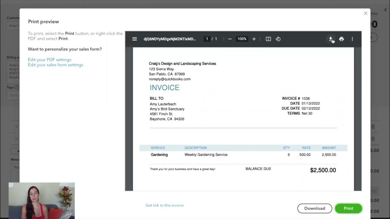 QBO Setup (step 7) - Creating Invoices - YouTube