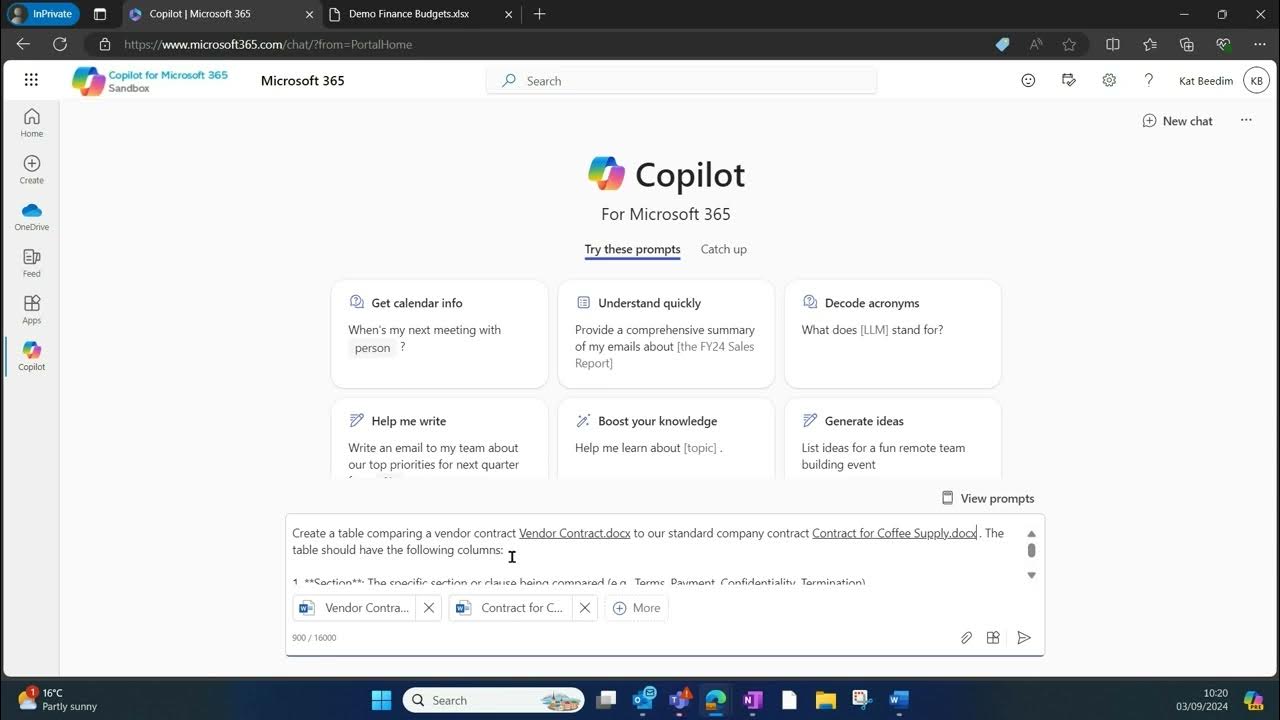 Compare Contracts using Copilot Chat - YouTube