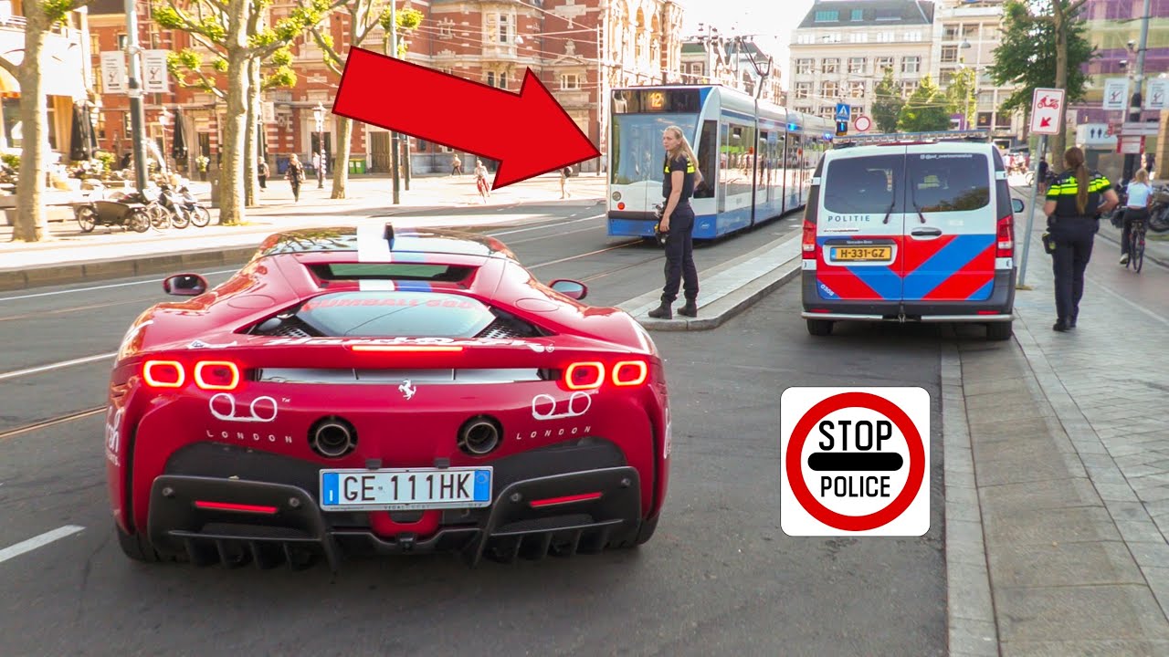 Gumball 3000 Leaving Amsterdam - DDE Aventador Gintani LAUNCH, POG 812 ...