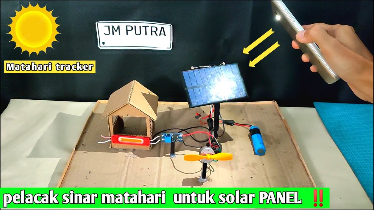 CARA MEMBUAT ALAT PENGIKUT SINAR MATAHARI UNTUK SOLAR PANEL ( PLTS mini ...