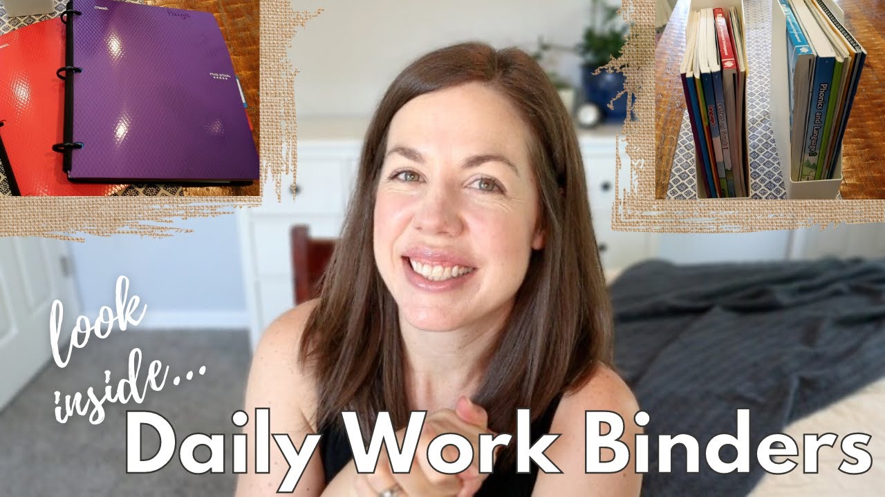 Homeschool Daily Work Binders II Flip-through & Preparing Binders II Homeschool Organization ...