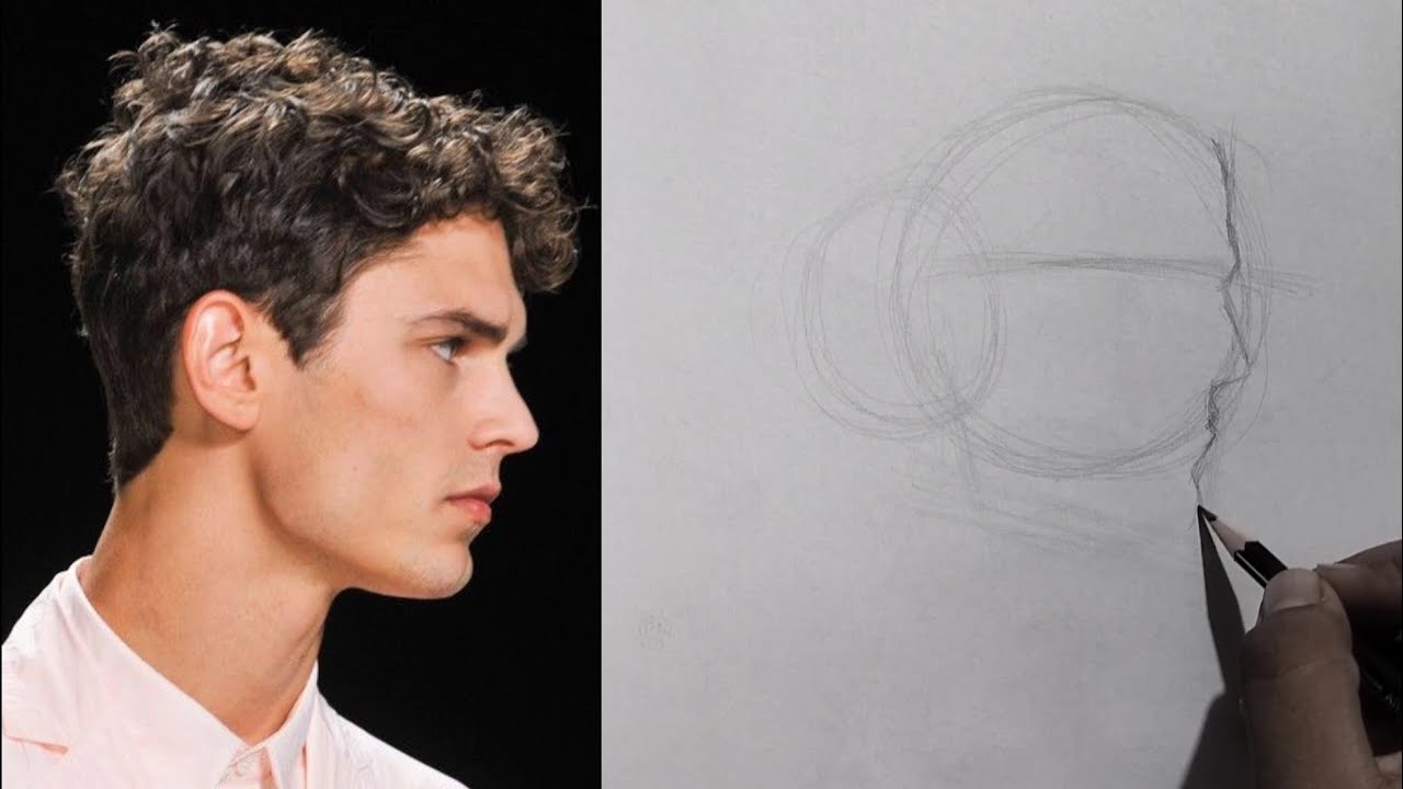 How to draw side face / Loomis Method Practice #4 - YouTube