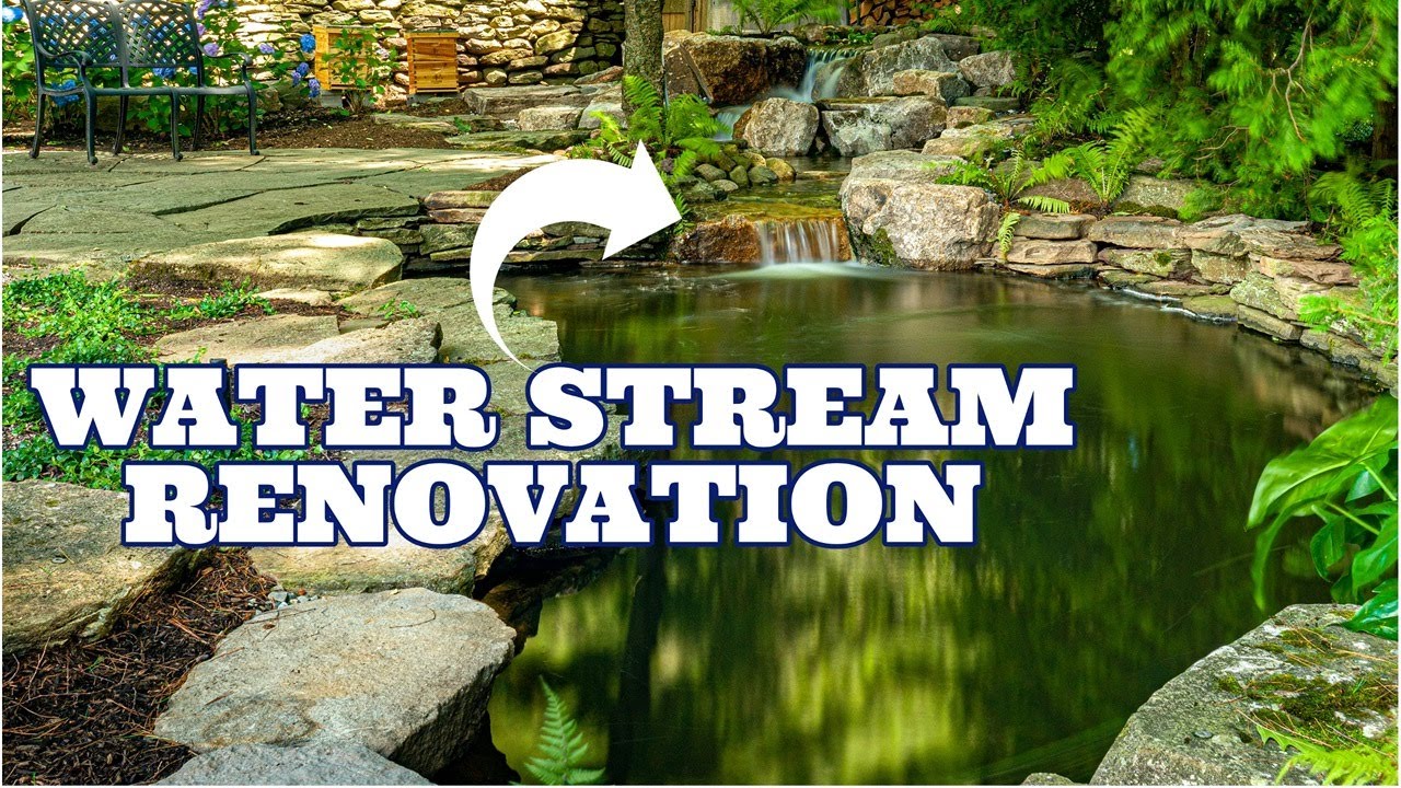WATERFALL & STREAM Renovation | How to Hide A Biofalls - YouTube