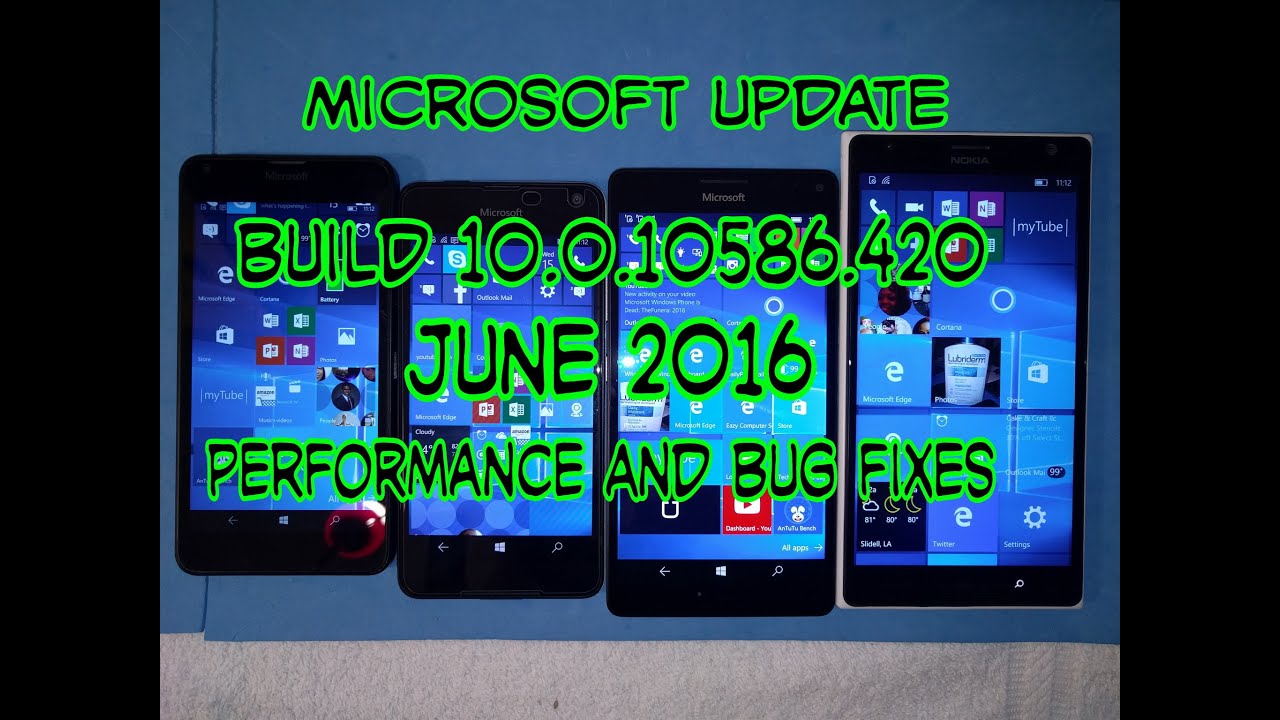 Microsoft Windows Phone Update Build 10586.420: Performance And Bug ...