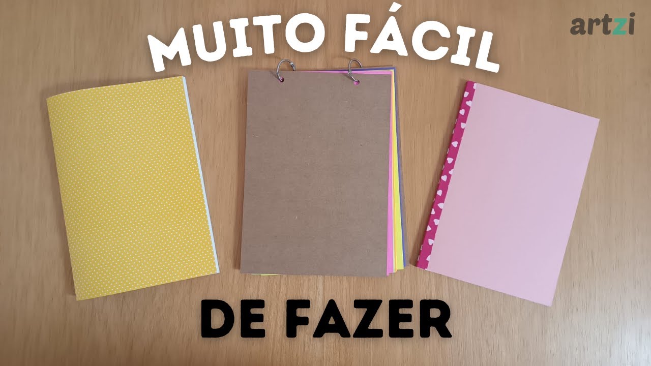 As 3 Formas Mais Fáceis de Fazer um Caderno - YouTube