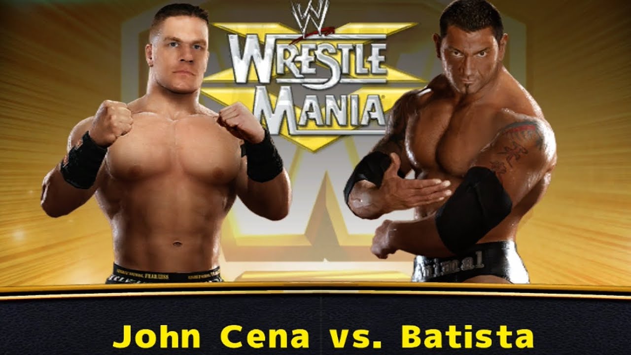 John Cena VS. Batista ON LEGENDS OF WRESTLEMANIA!! - YouTube