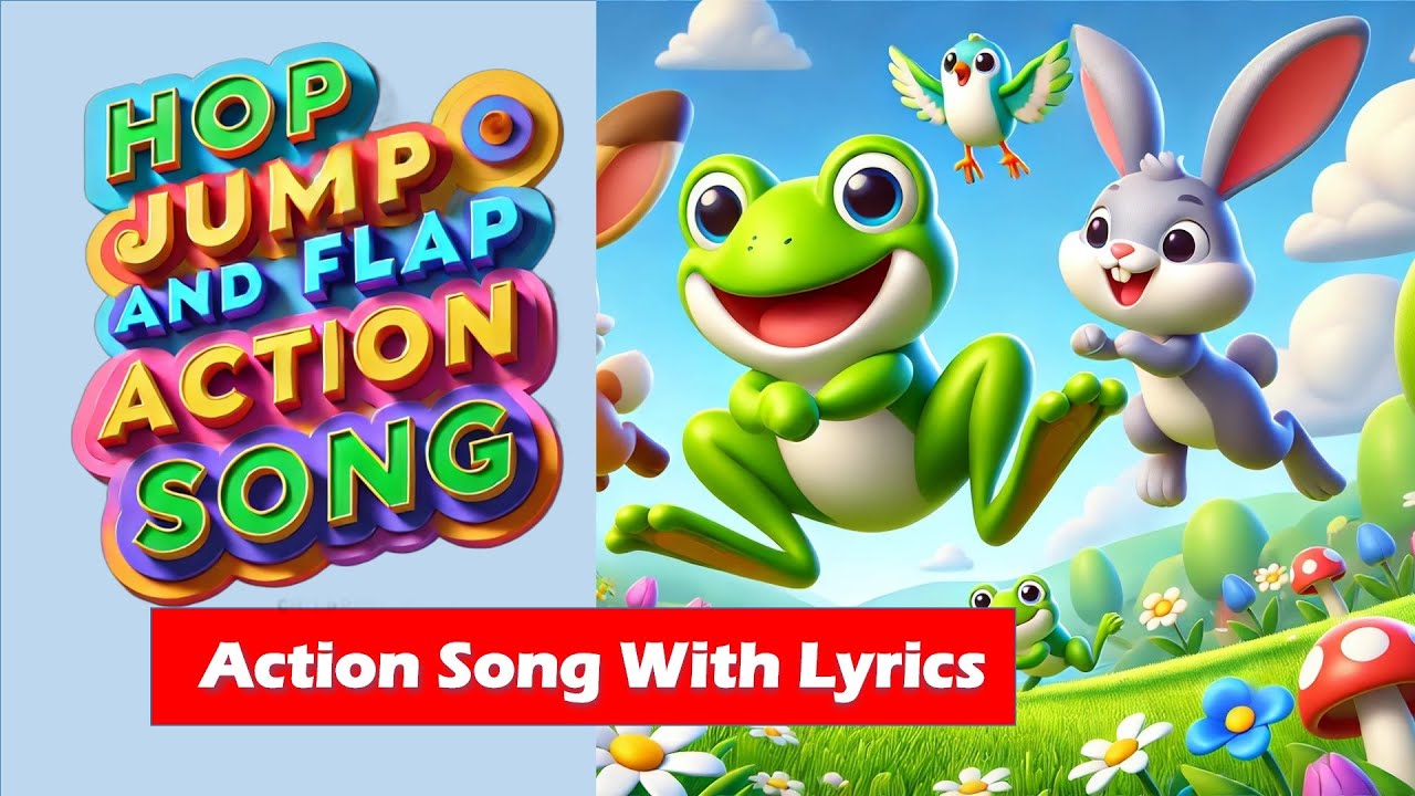 Action Song for Kindergarten | Frog Movement Hop Jump| With Lyrics ...