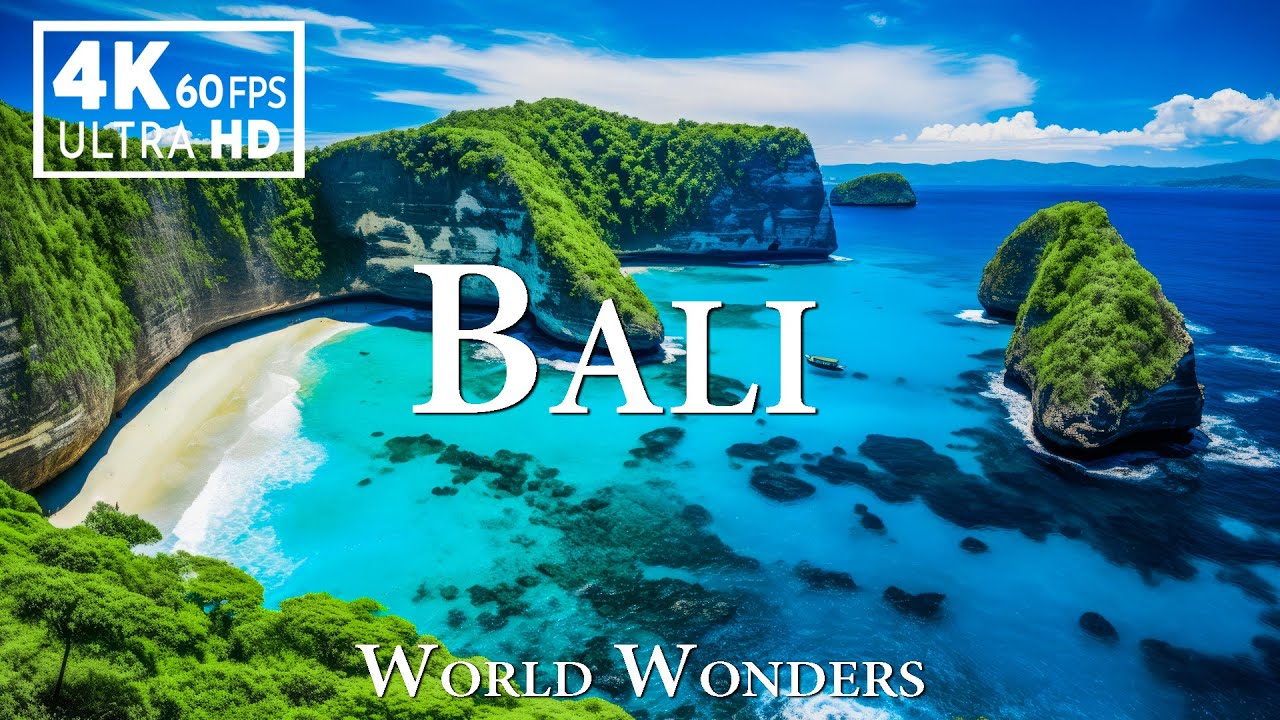 FLYING OVER BALI (4K UHD) - Relaxing Music With Beautiful Scenery ...