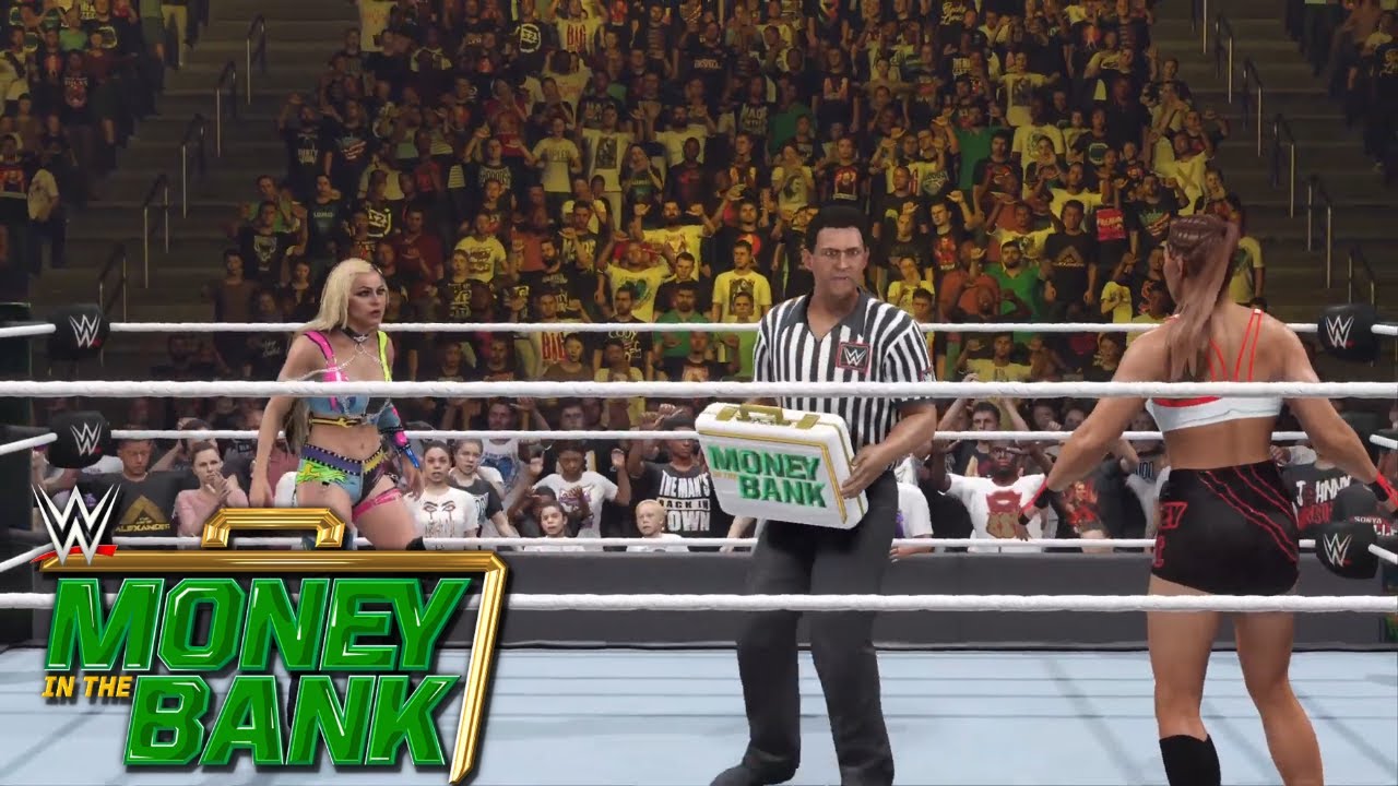 WWE 2K24 - Ronda Rousey Vs Natalya - Money In The Bank 2022 | PS5 - YouTube