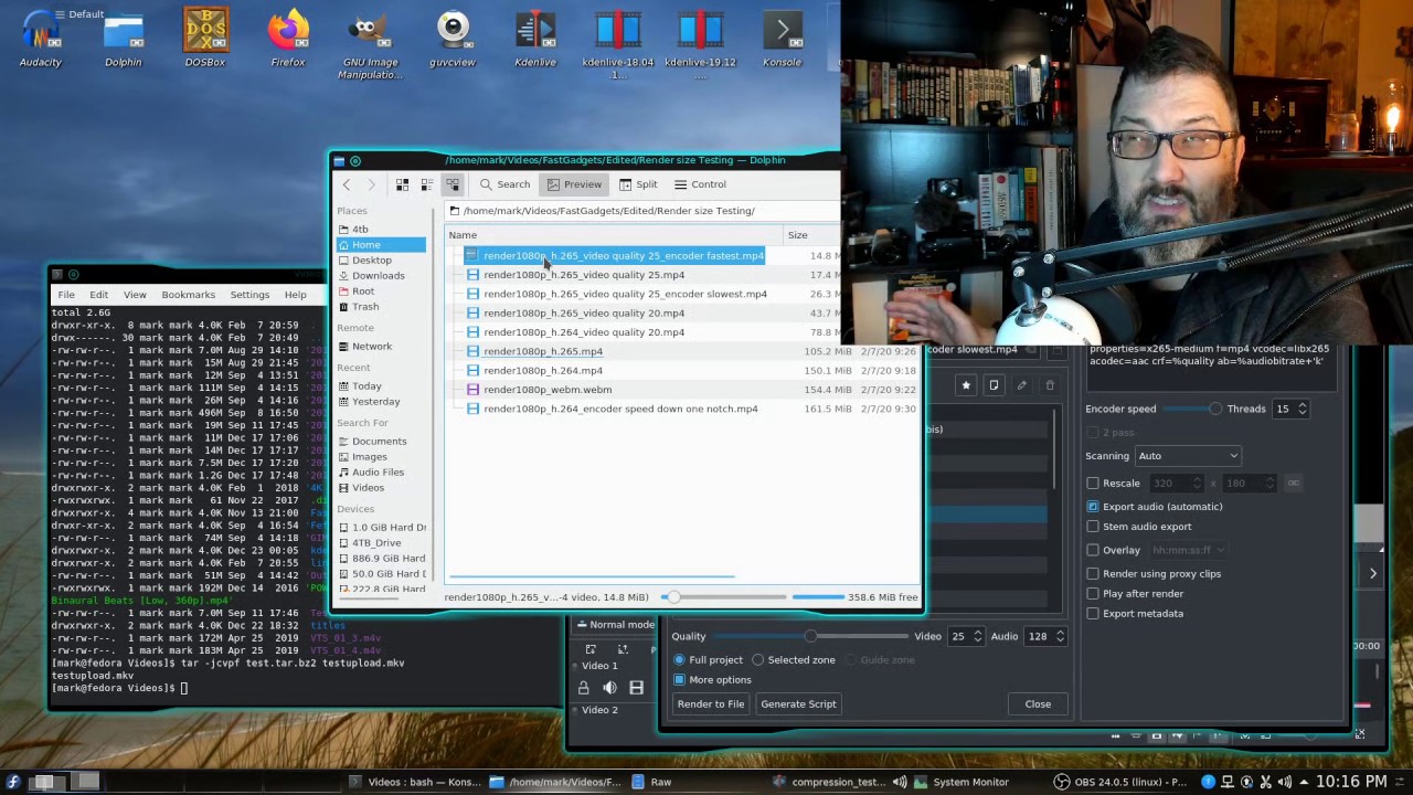 Kdenlive Render Settings for Slow Internet Connections! - YouTube