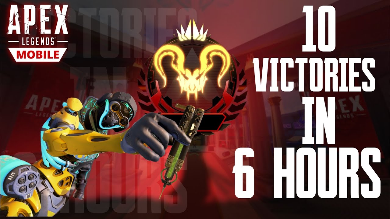 *DAY 2* 10 VICTORY CHALLENGE IN 6 HOURS || 30FPS GAMEPLAY, APEX LEGENDS ...