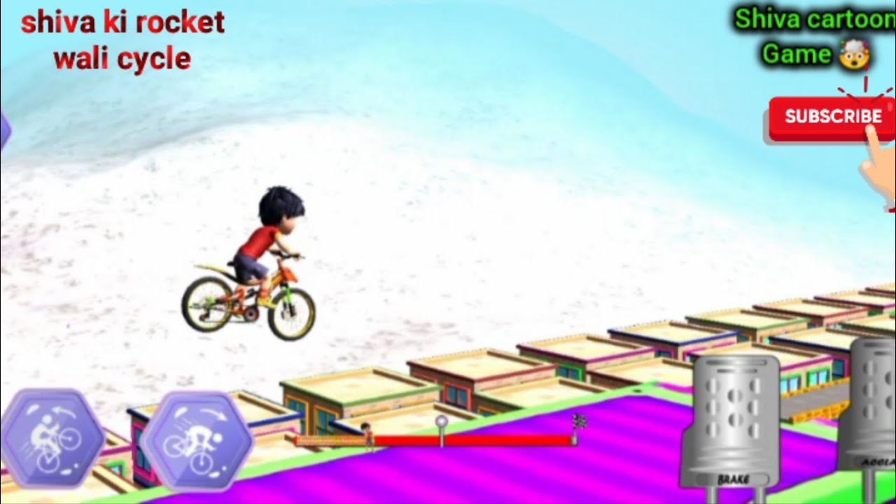 shiva school cycle race game 🤯 | shiva cycle race | shiva shiva cartoon ...