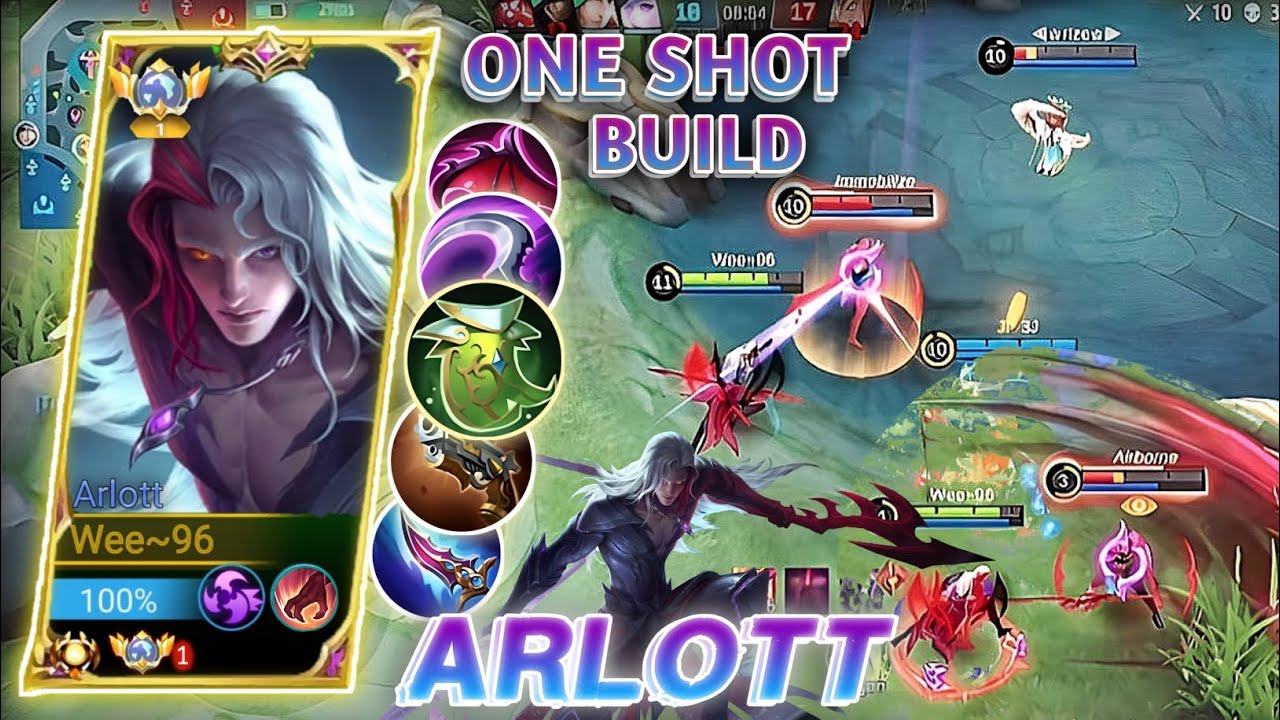 Gameplay Arlott one shot build new best build Arlott gameplay mlbb ...