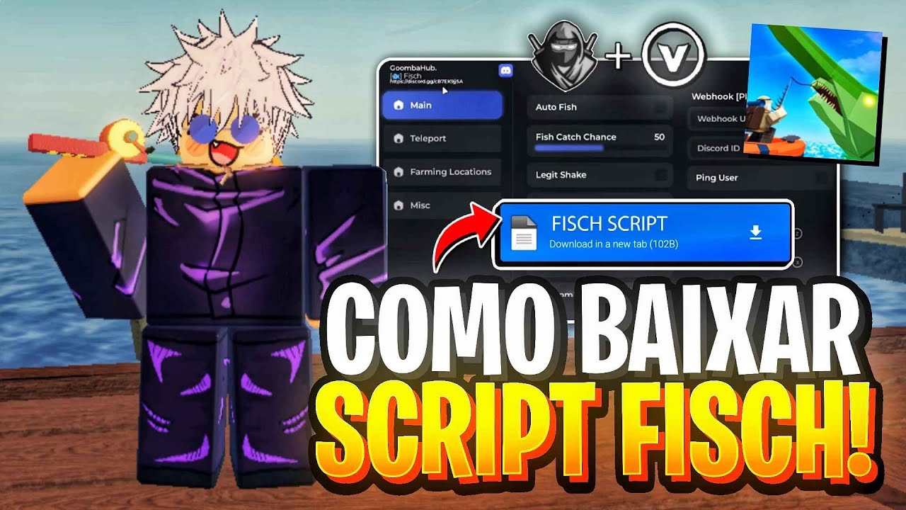 🔥Como BAIXAR e COLOCAR SCRIPT no Fisch (CELULAR/MOBILE) | Instalar ...