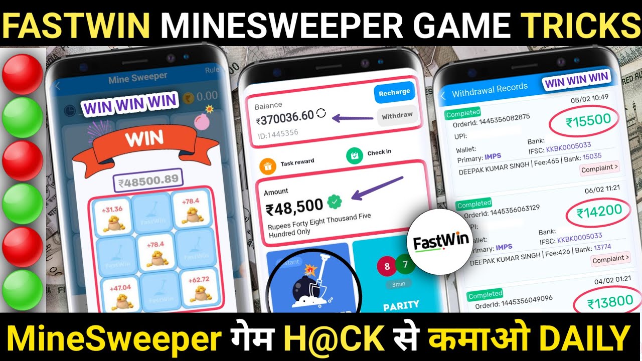 FastWin Tricks | FastWin MineSweeper Game Tricks | FastWin App Se Paise ...