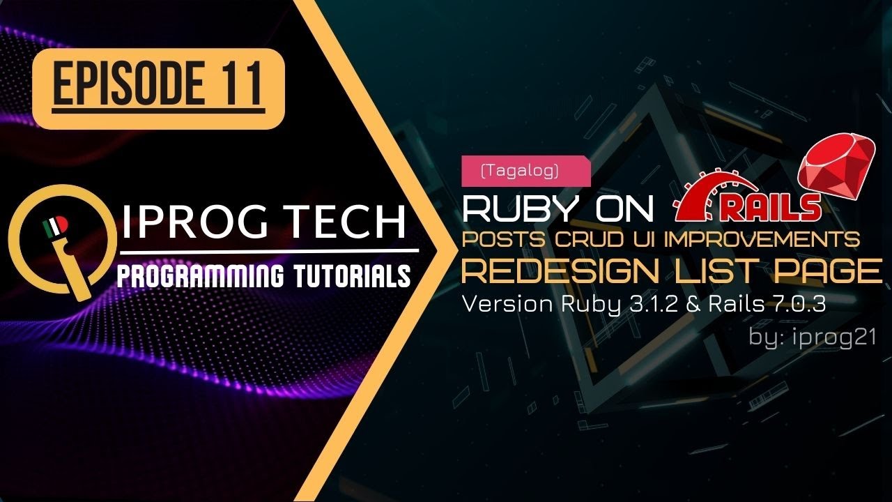 Ruby On Rails Posts Crud Ui Improvements Redesign Index Page Ruby 312 And Rails 7 Tagalog