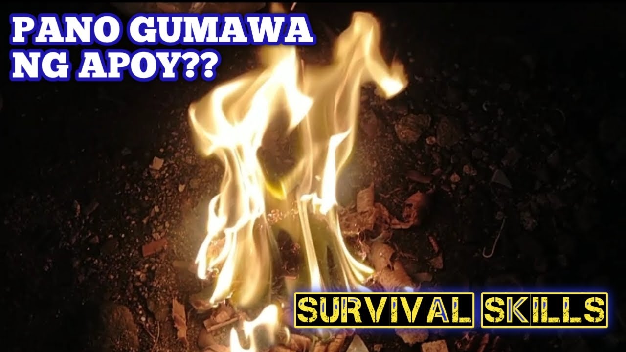 PANO GUMAWA NG APOY NG WALANG POSPORO O LIGHTER | survival skills - YouTube