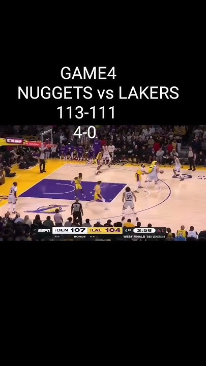 GAME4 Nuggets vs Lakers #nuggets #lakers #nba - YouTube