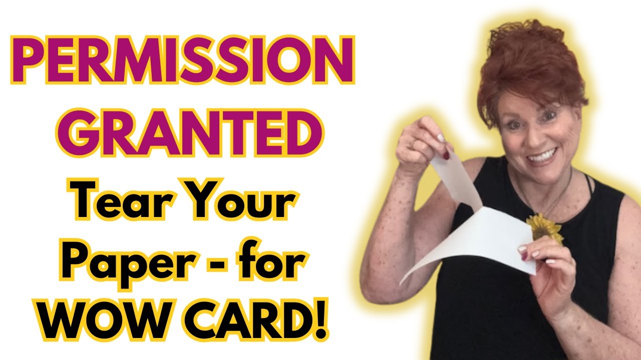 Easy Tearing Technique to Create AMAZING CARDS! - YouTube