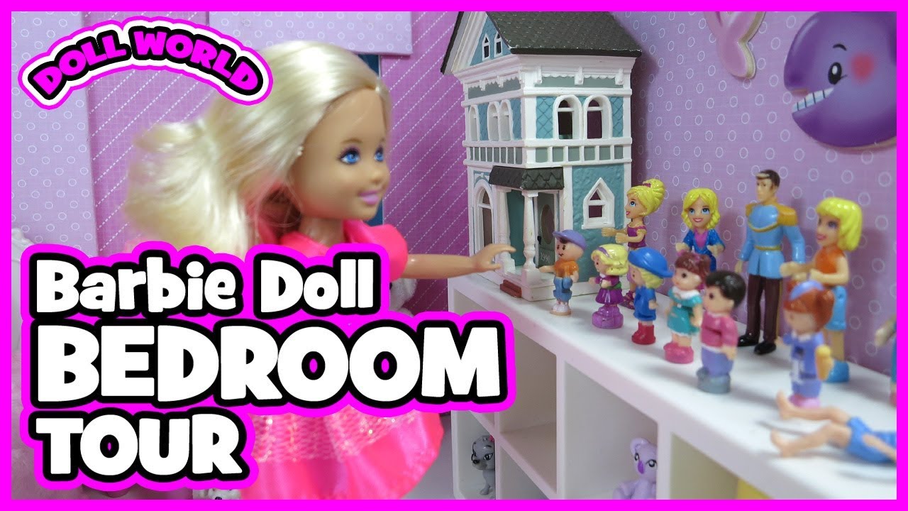 Barbie Doll Chelsea's Bedroom Tour and Toy Collection - YouTube