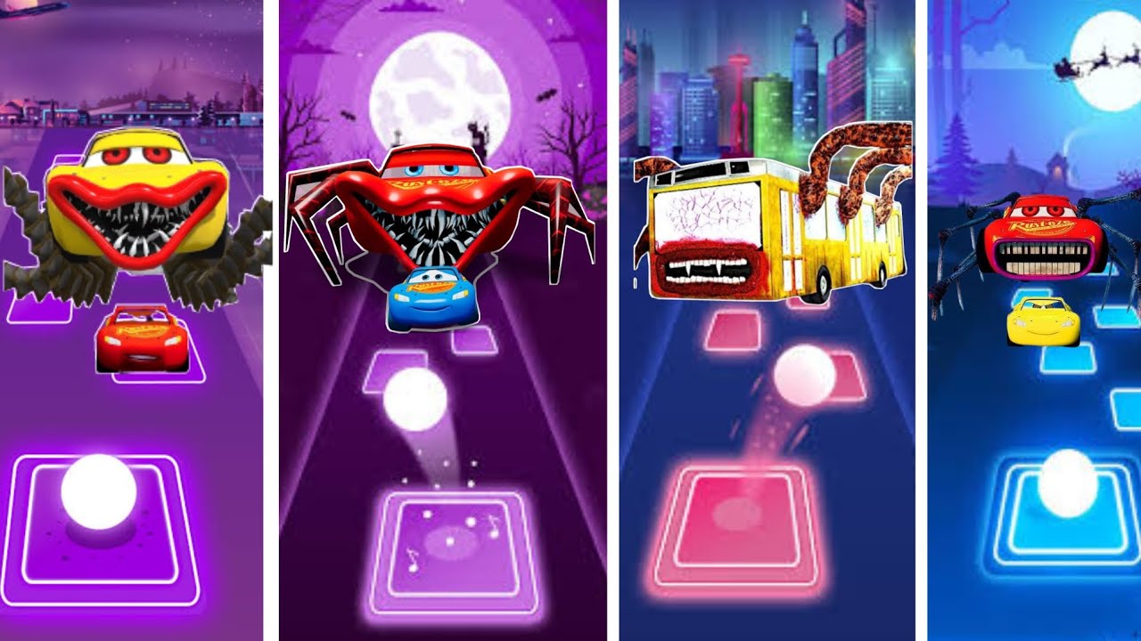 McQueen yellow Eater 🆚 McQueen Red Eater 🆚 McQueen monster bus 🆚 ...