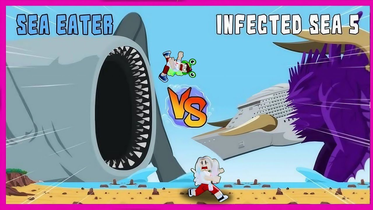 AKU PANIK MELIHAT PENAMPAKAN SEA EATER VS INFECTED SEA DI BROOKHAVEN ...