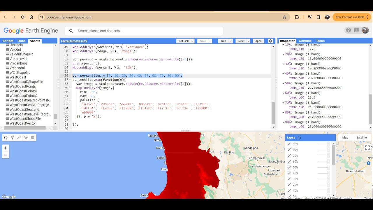 Google Earth Engine Tutorial 53 - Generate TerraClimate Percentile ...