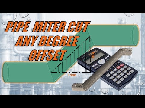 HOW TO MAKE A PIPE MITER CUT OFFSET IN ANY DEGREE CALCULATION AND ...