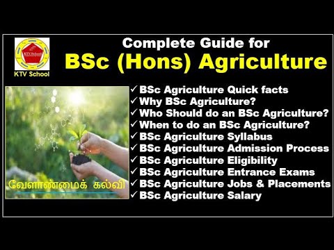 A Complete Guide : BSc (Hons) Agriculture - YouTube