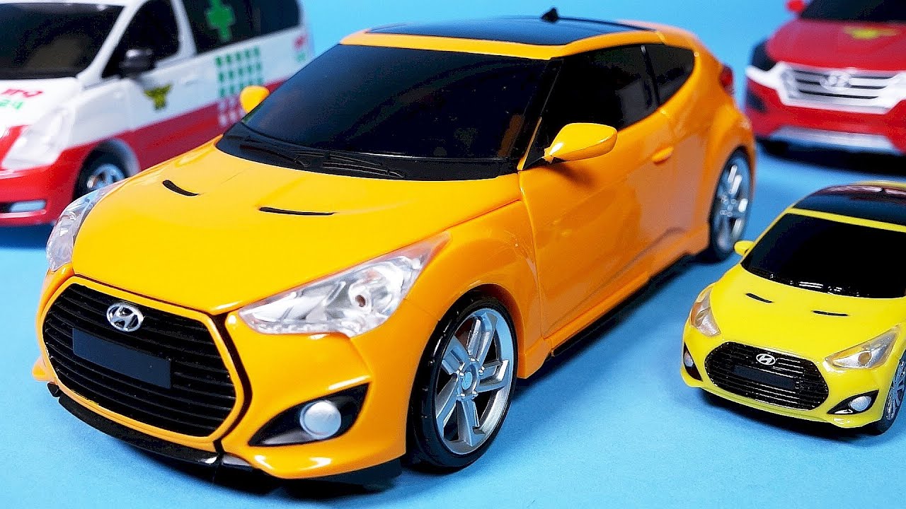 Hello CarBot Veloster Sky robot car toy 헬로카봇 벨로스터 스카이 장난감 - YouTube