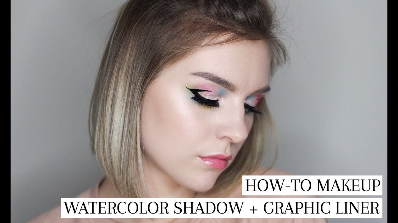 Watercolor Shadow + Graphic Liner - YouTube