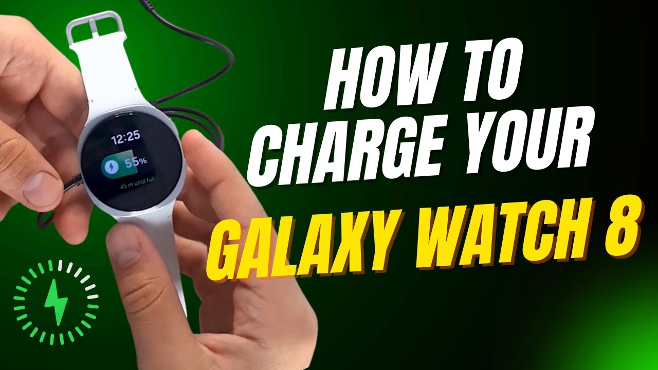 How To Charge Your Samsung Galaxy Watch 8 Fast and Easy - YouTube