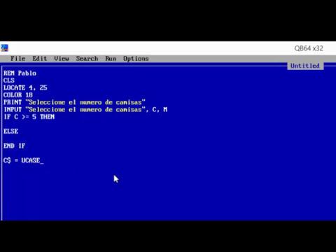 Tutorial Qbasic - YouTube