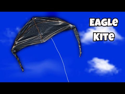 Home Made Eagle Kite 100% Flying - YouTube