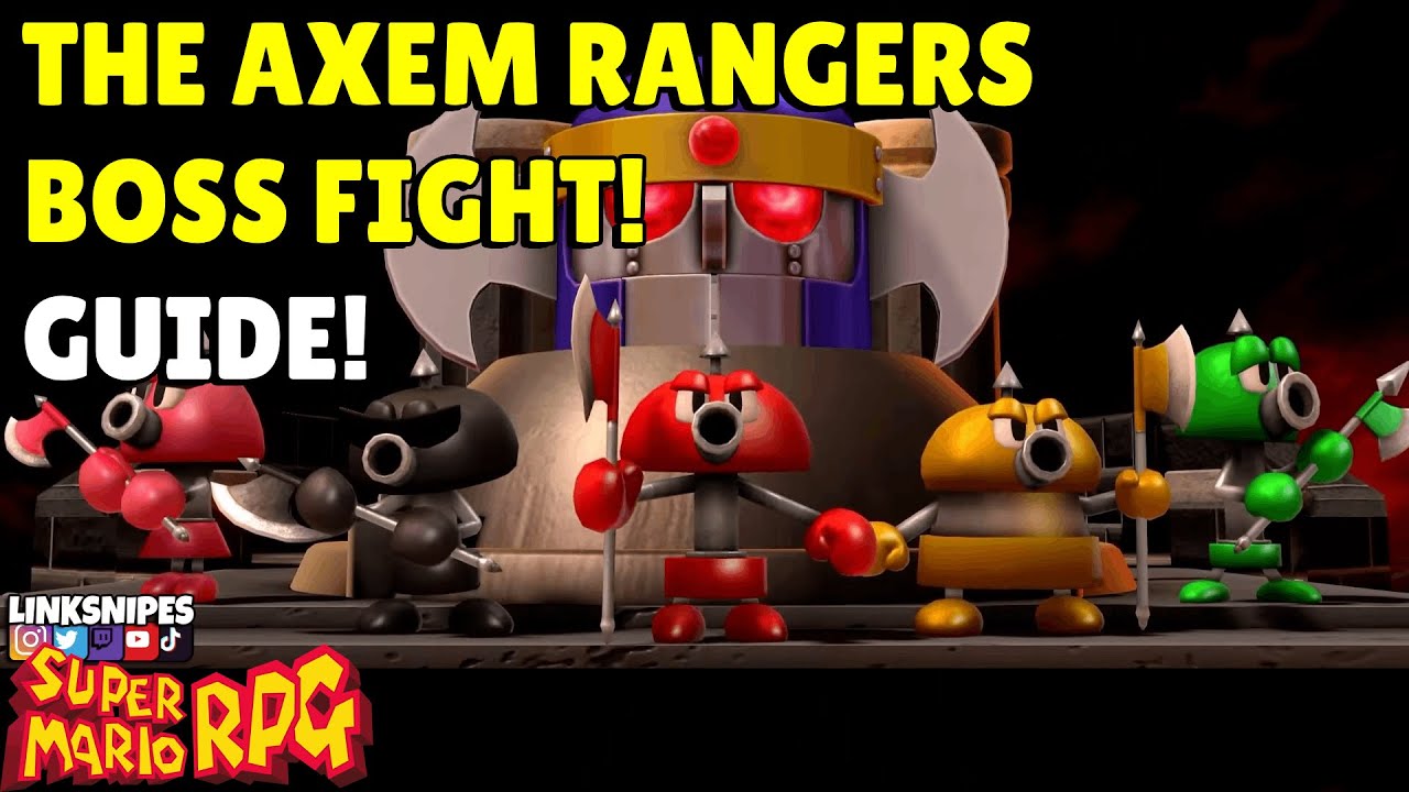 Super Mario RPG Remake | The AXEM RANGERS Boss Fight Guide! - YouTube