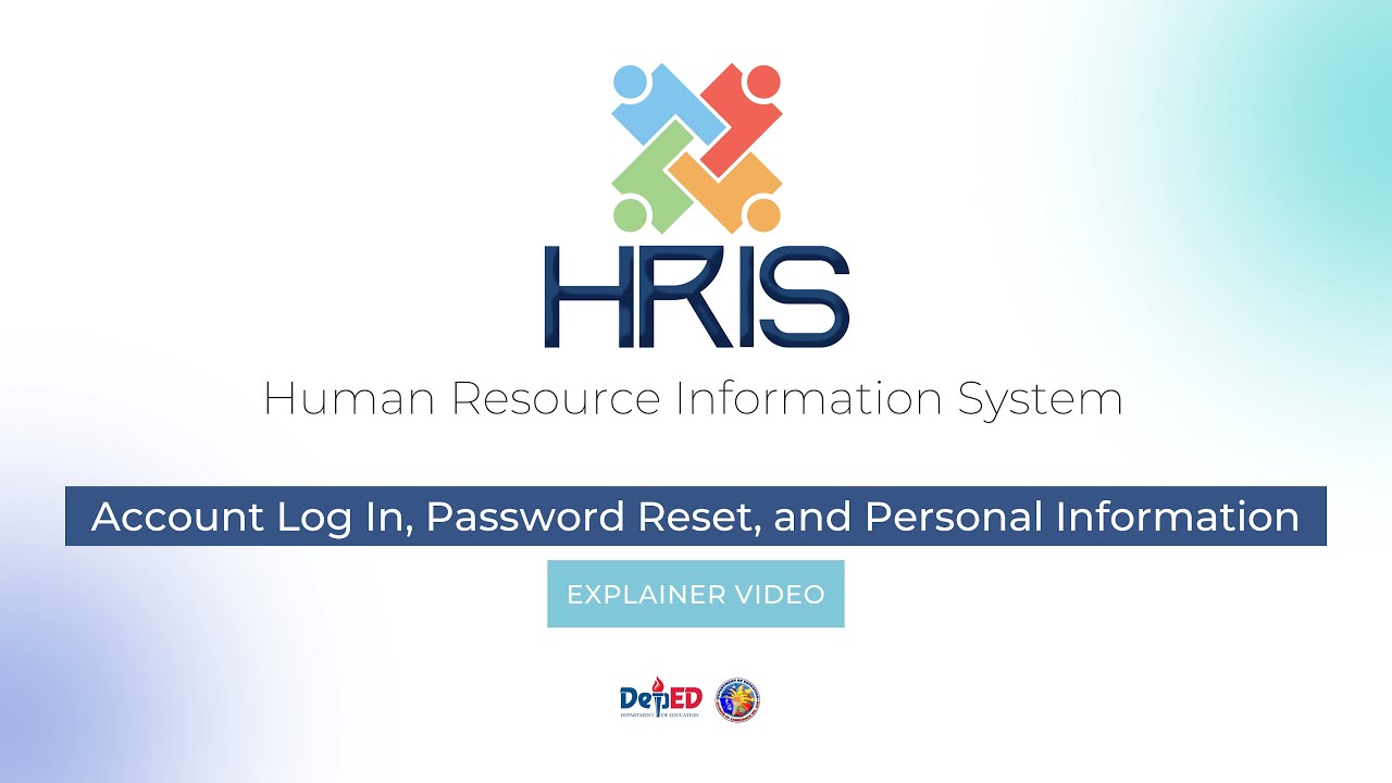 HRIS Part 1 | Account Log In, Password Reset, and Personal Information ...