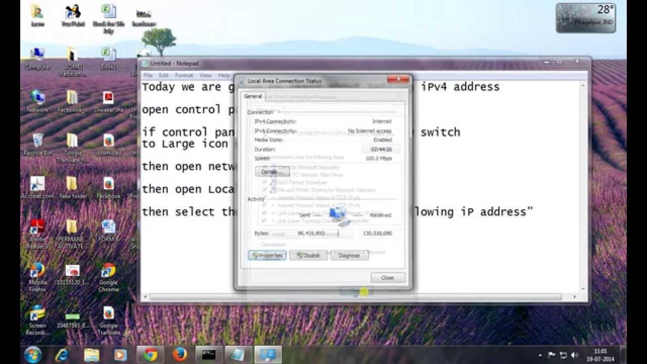 How to set ipv4 in winwows OS (XP , Vista , Windows 7 , Windows 8 ...