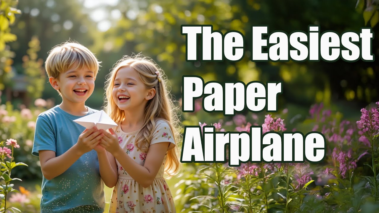 The Easiest Paper Airplane + Test Flights by the Creek! - YouTube