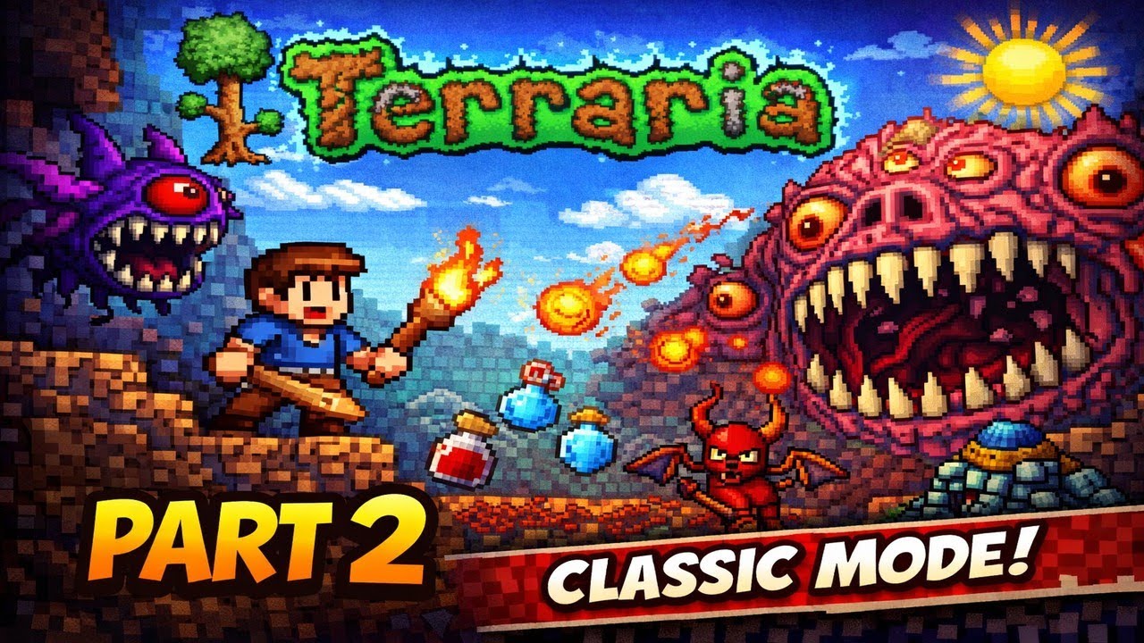 Terraria classic mode part 2 - YouTube