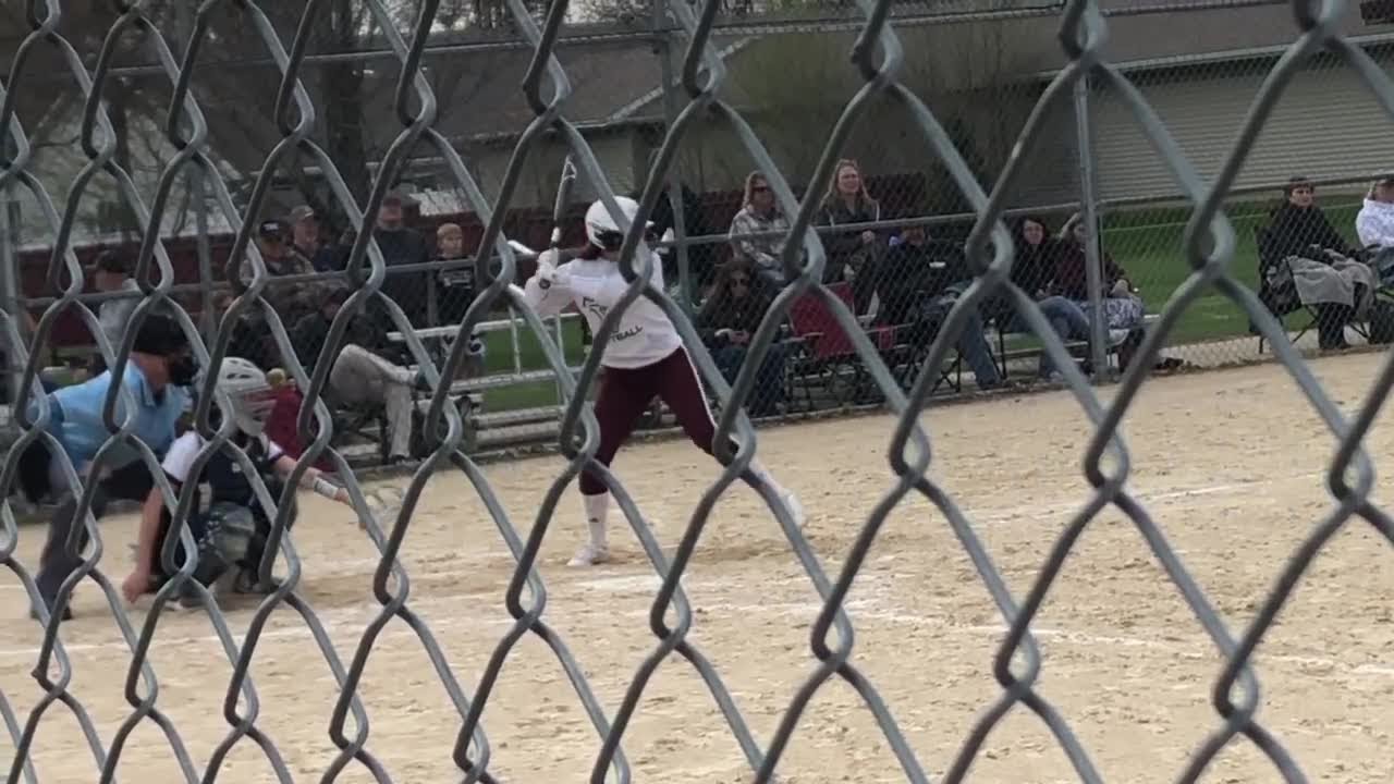 MVC softball: Holmen 8, La Crosse Aquinas 2 - YouTube