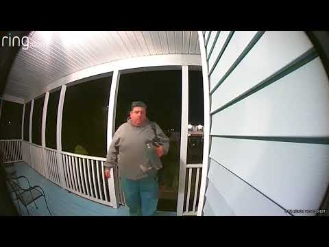 The farting dad comes home from work and rips into the ring camera