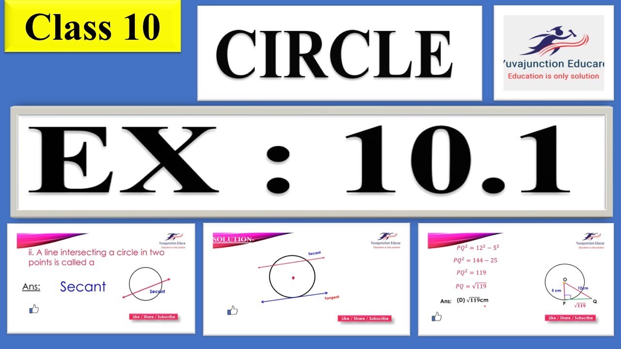 Ex 10 1 Circle Chapter 10 Maths Class 10th NCERT Solution Ex 10 1 Circle Chapter 10 Maths Class 10th NCERT Solution