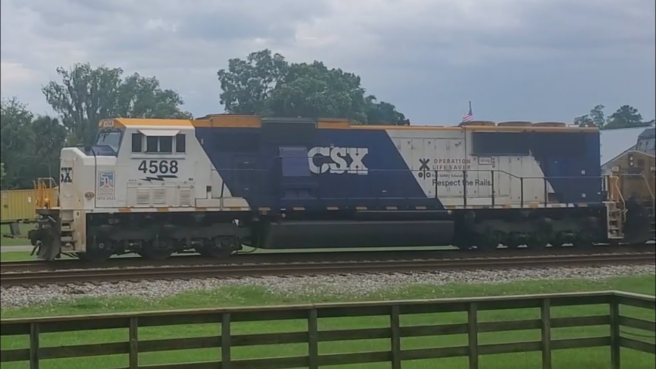 CSX 4568 leads CSX M441-05 through Folkston, GA! (8/5/23) #railfanning ...