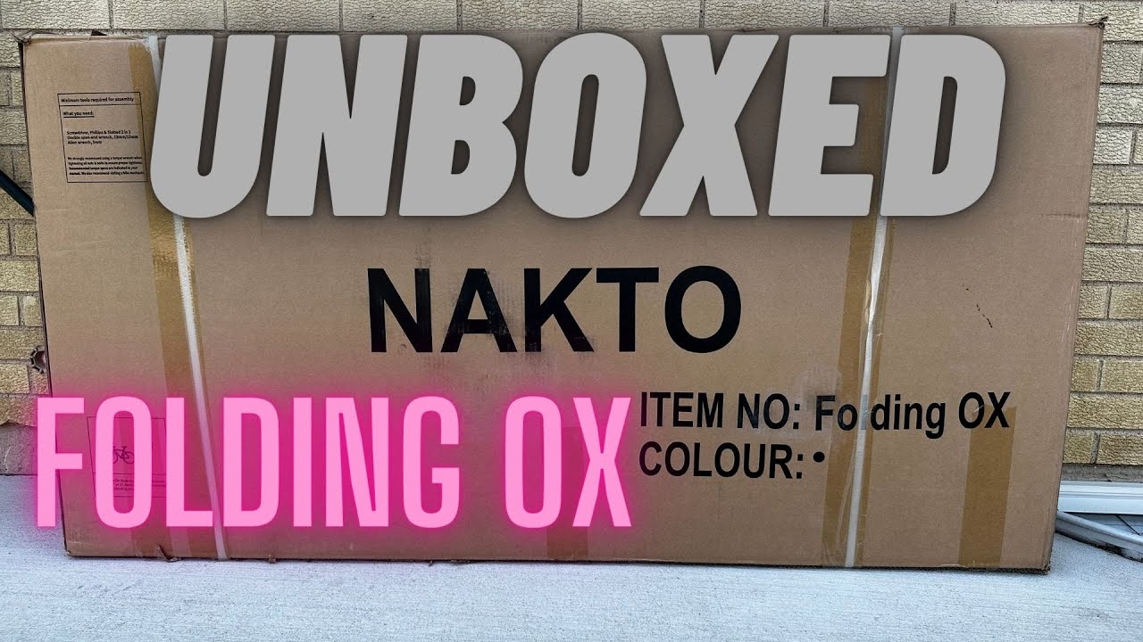NAKTO Folding OX electric bike UNBOXING and close up look - YouTube