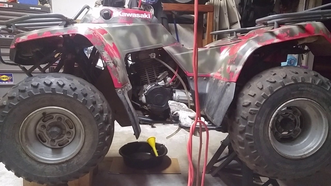 Our kawasaki bayou 220 update - YouTube