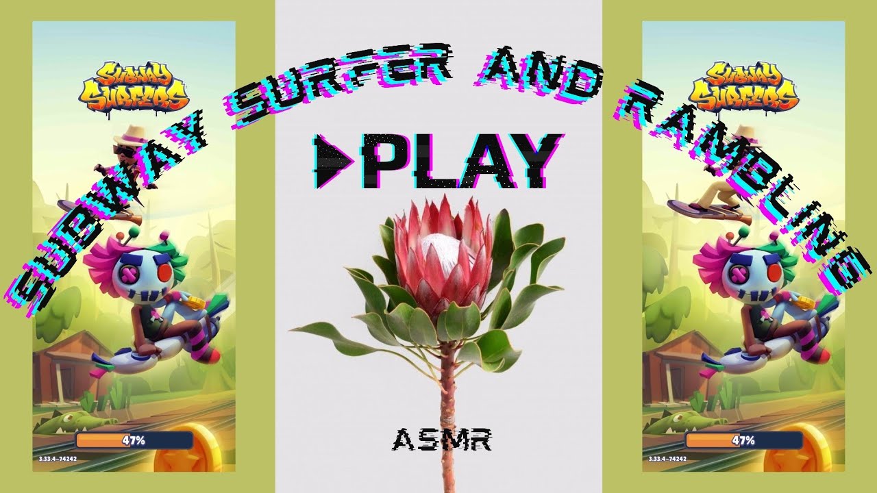 ASMR Ramble | Game Play Subway Surfer | Soft Whispering - YouTube