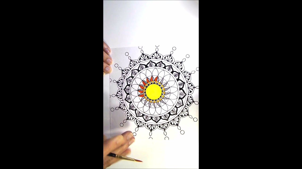 Gouache Mandala Shorts / Mandala Gouache Painting / Mandala Artwork ...