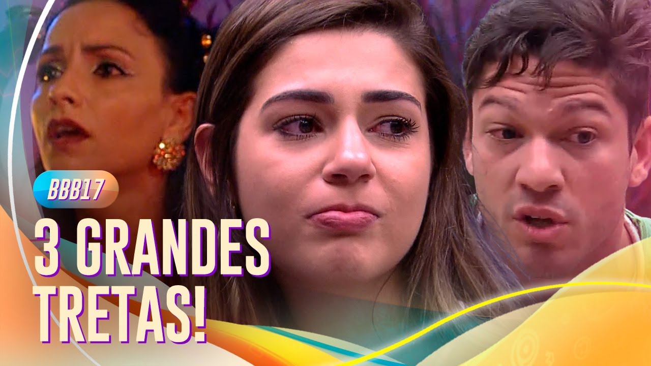 3 GRANDES TRETAS DO BBB 17: VIVIAN X EMILLY, IEDA X LUIZ FELIPE E ILMAR ...