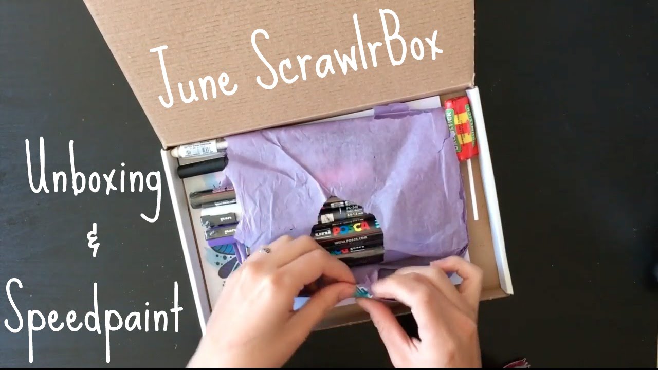 Scrawlrbox Unboxing June 2016 Youtube