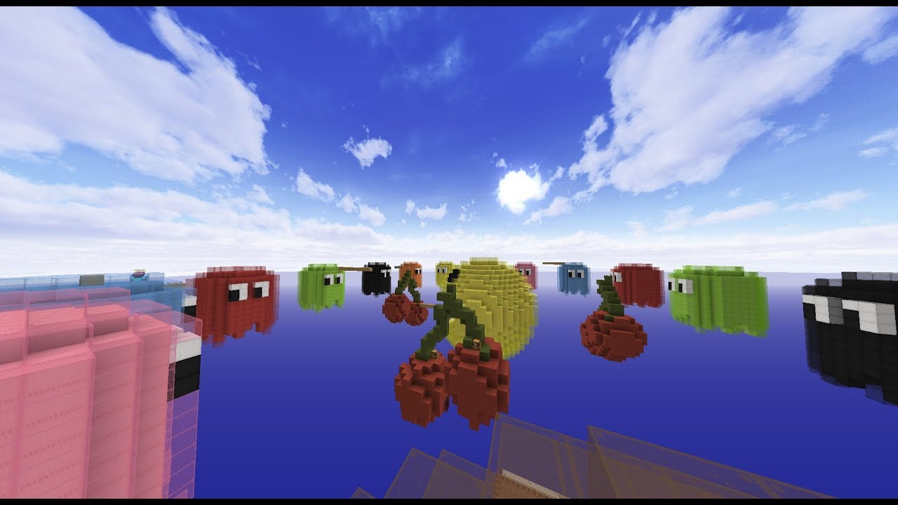 mapa de pacman en skywars no premium!! - YouTube